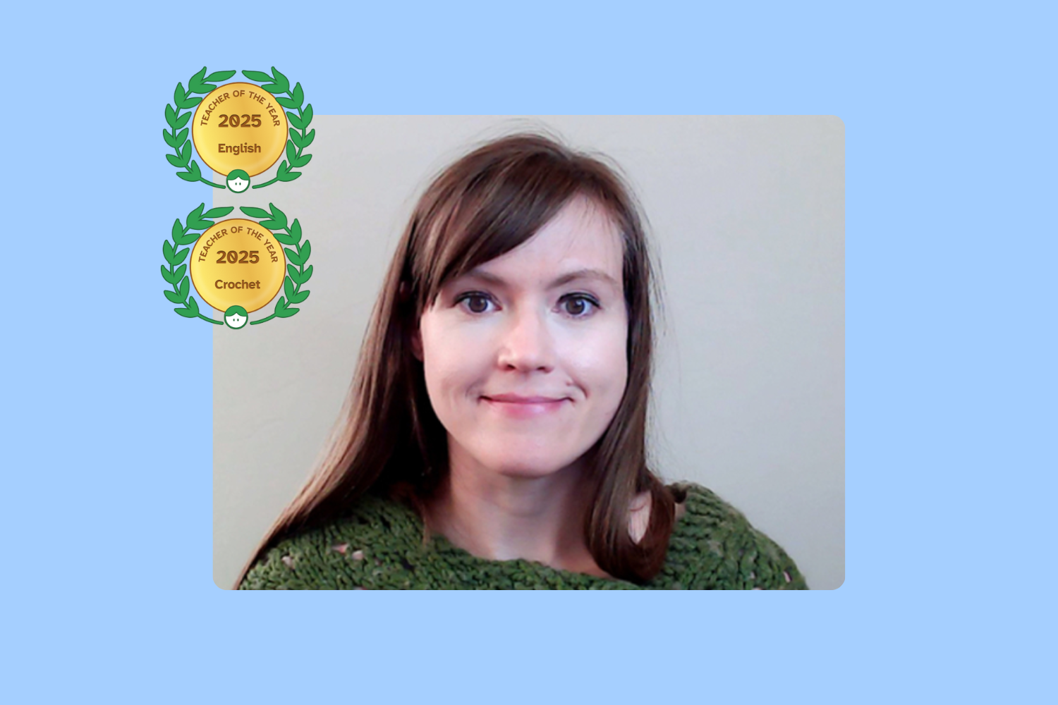 Meet 2025 Teacher of the Year for English & Crochet Erin R. | Lessonface
