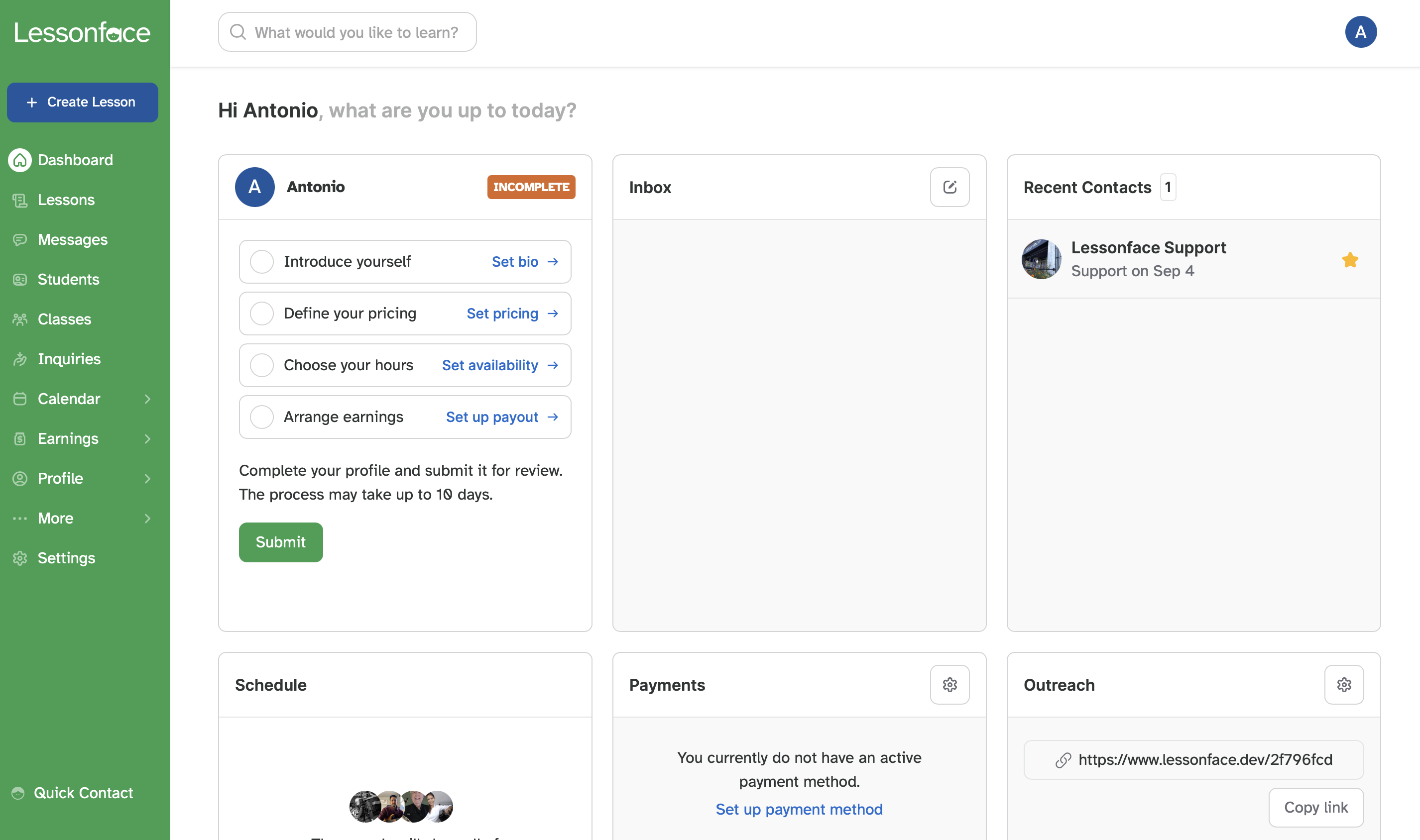How to Set Up Your Teacher Profile | Lessonface