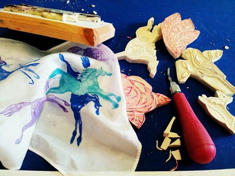 Create your own Block Print with Theresa Brown | Lessonface