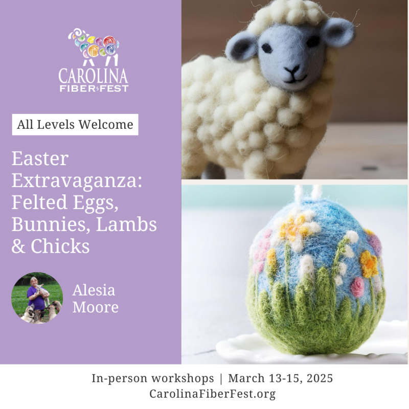 Easter Extravaganza: Felted Eggs, Bunnies, Lambs & Chicks | Lessonface