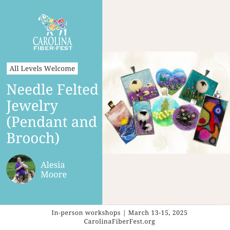 Needle Felted Jewelry (Pendant and Brooch) | Lessonface