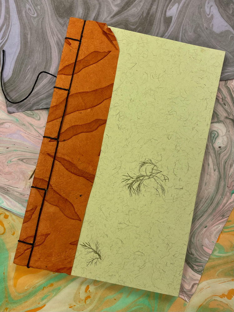 Suminagashi and Japanese Stab Bound Books | Lessonface