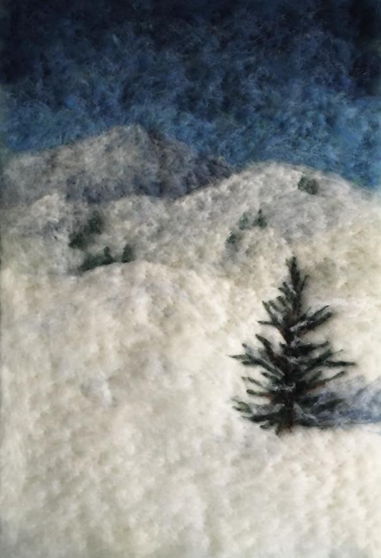 Needle Felted Winter Landscape with Kristen Walsh | Lessonface