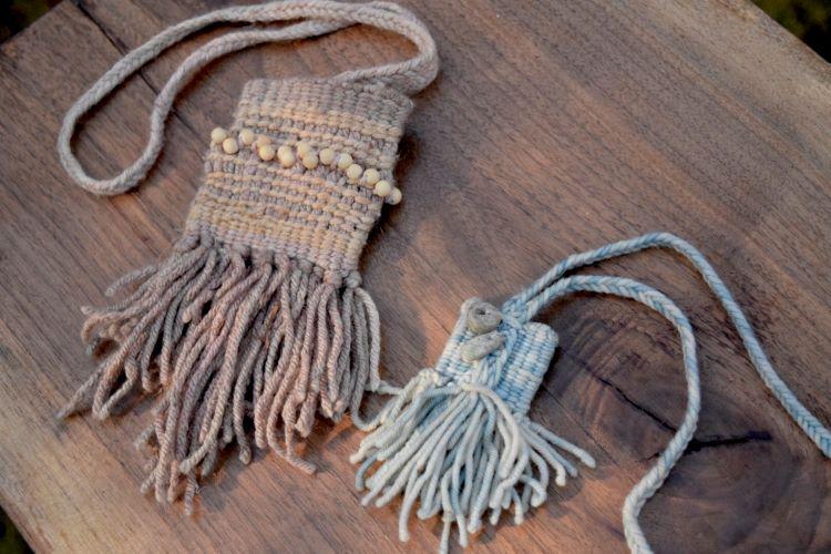 Twining a Pouch with Plant Dyed Yarn | Lessonface