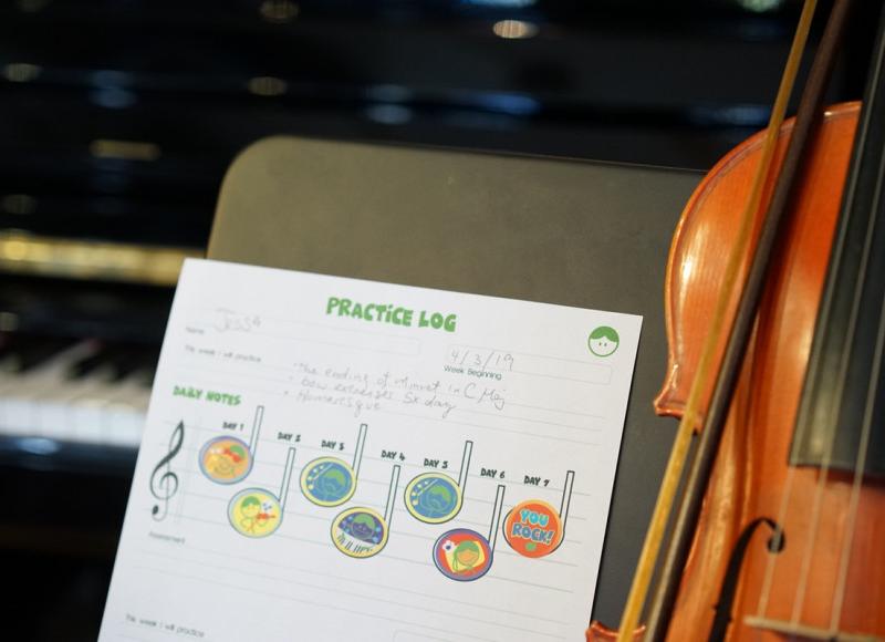 Free Music Practice Log for Kids | Lessonface