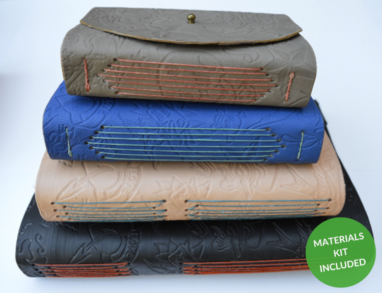 Book Making: Leather Long-stitch Binding | Lessonface