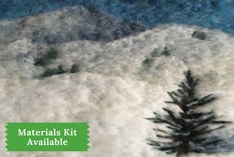 Needle Felted Winter Landscape | Lessonface