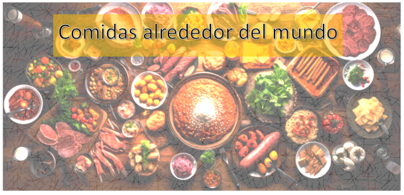 Comidas Alrededor del Mundo (Food Around the World) | Lessonface