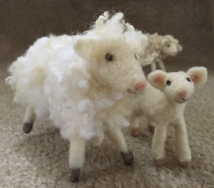 Needle Felted Sheep (first offering) | Lessonface