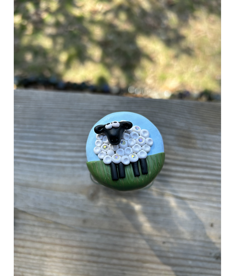 Polymer Clay Sheep Stash Jar | Lessonface