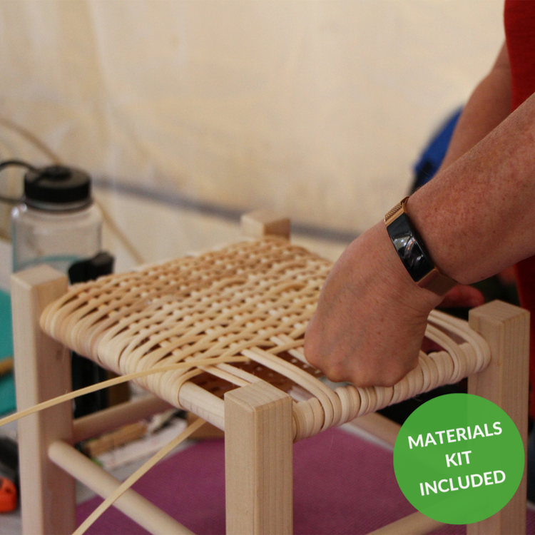 Chair Seat Weaving: Porch Stool Project | Lessonface