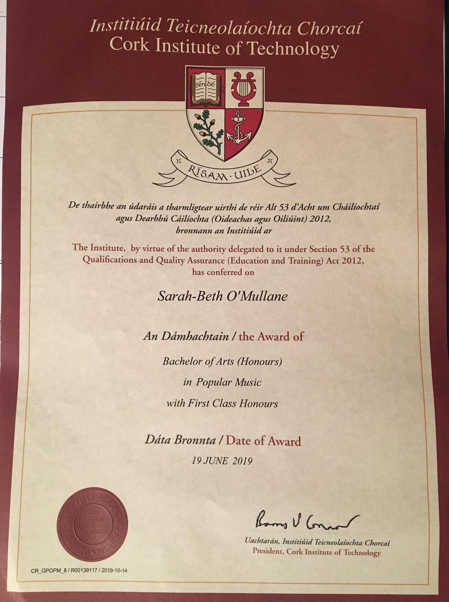 Sarah-Beth O'Mullane | Lessonface