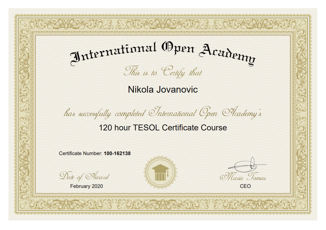 Nikola Jovanović | Lessonface