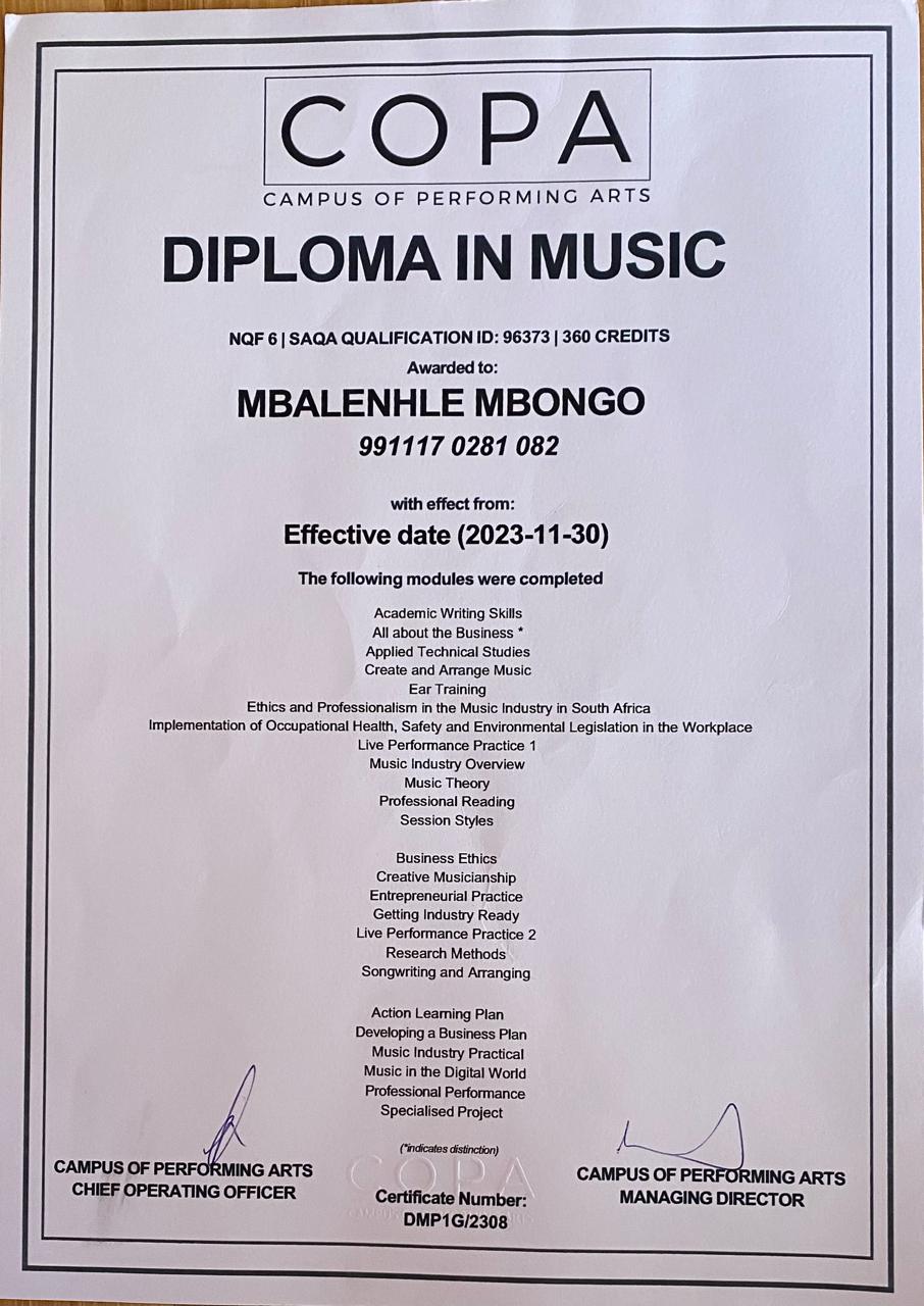 Mbali Mbongo | Lessonface